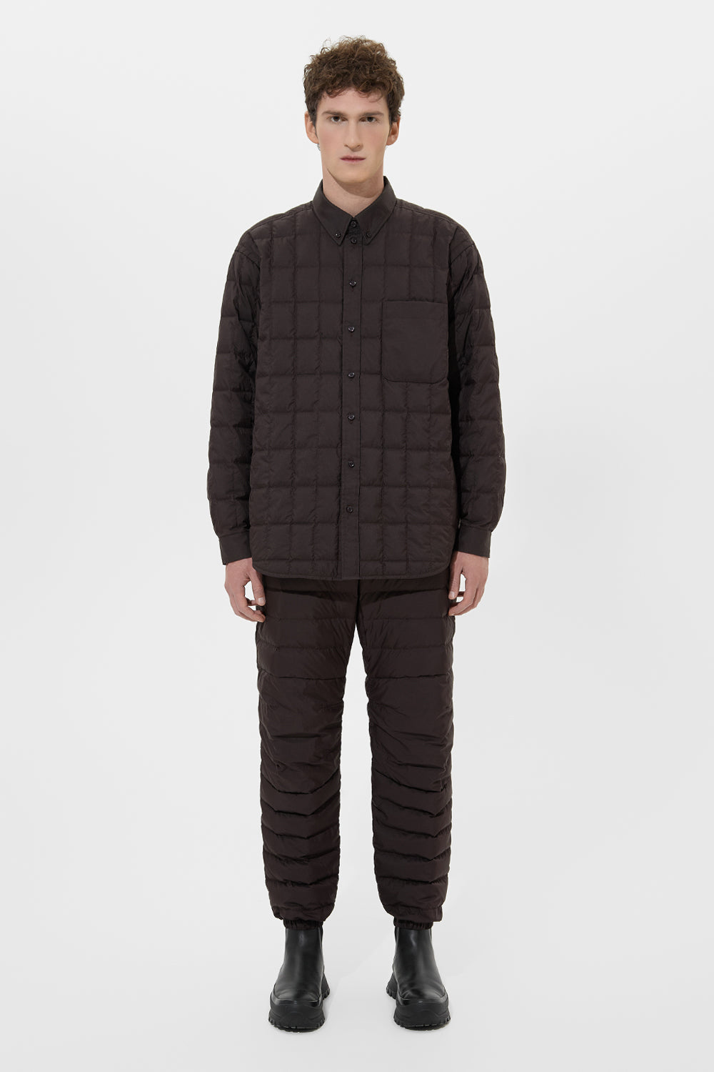 Kalik Shirt Man Micro Brown